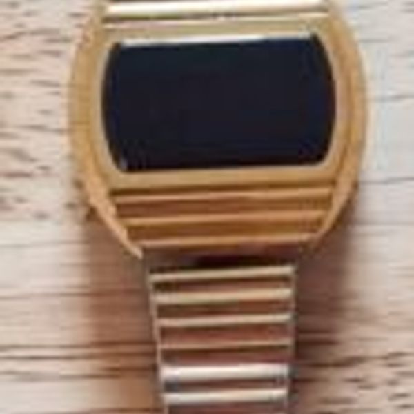 Vintage Ladies Bulova Computron Red LED Watch Duchess 1/40 10k RGP Band ...
