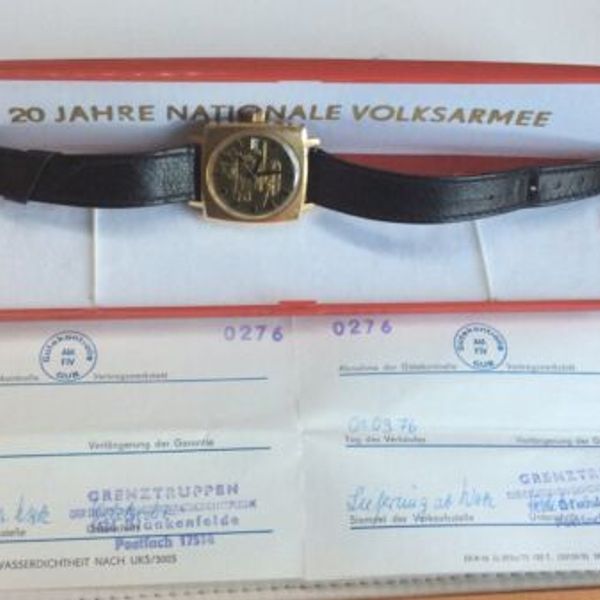 Glashütte Kal.75 - 20 years of the NVA, border troops, full set ...