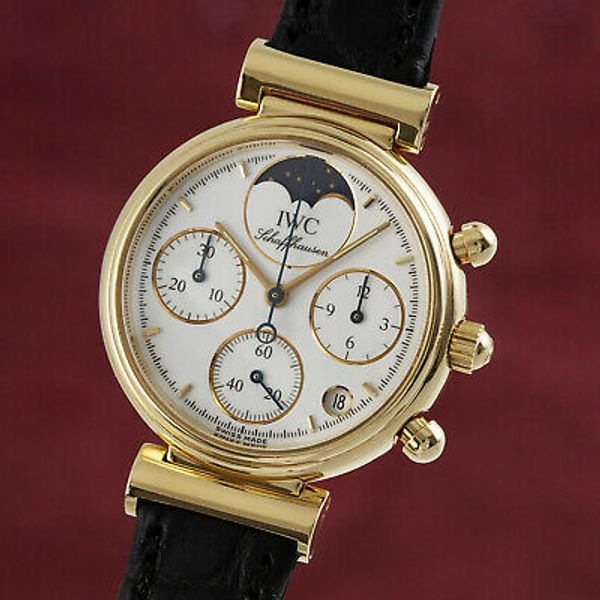 IWC Da Vinci Lady Chronograph 18K (0,750) Gold Damenuhr Ref. 3735 ...