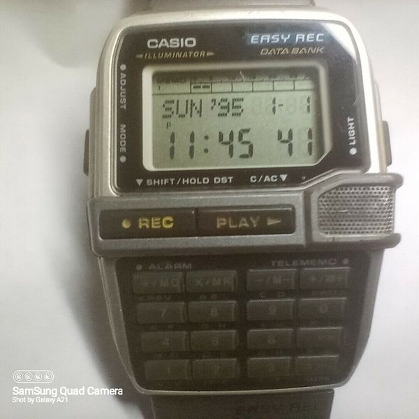 CASIO DBC V500 VOICE RECORDER DATA CALC TELE MEMORY VINTAGE TO WEAR ...