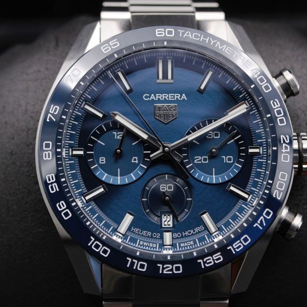 FSOT: Tag Heuer Carerra - CBN2A1A.BA0643 - Blue - Stainless Steel ...