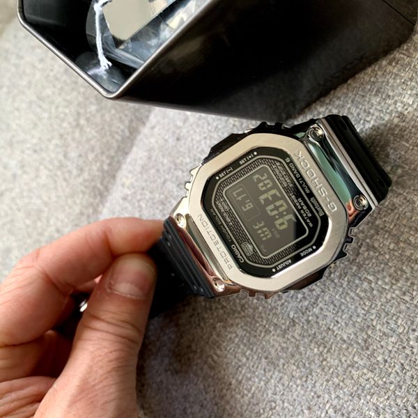 NR MINT Casio G-Shock Stainless 5000 Series GMWB5000-1 Japan Watch Full ...