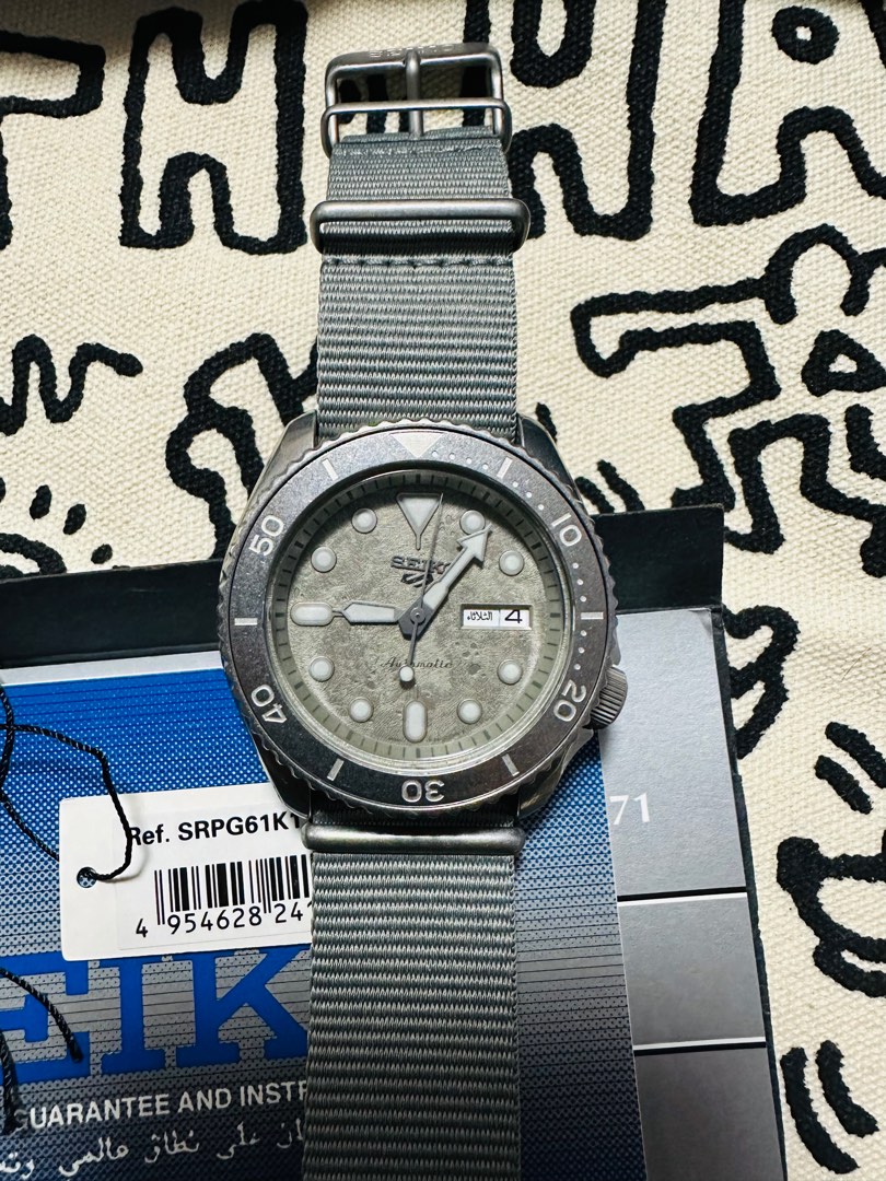 Seiko 5 Cement SRPG61 SRPG61K SRPG61K1 | WatchCharts Marketplace