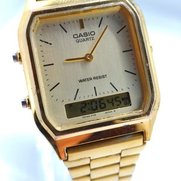 VINTAGE WATCH CASIO ALARM CHRONO CIRAC 1990S NEW BATTERY RUNS WELL ...