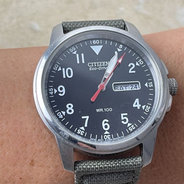 Men's Watch Citizen E101- S006597 Eco Drive Day & Date 100m Wristwatch ...