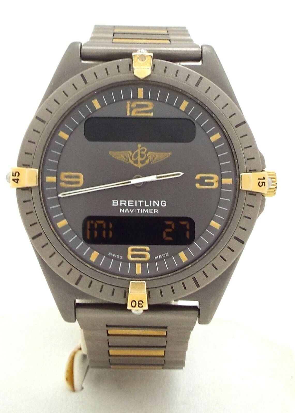 BREITLING - Navitimer Aerospace 80360 - Titanium - Digital Mens Watch ...