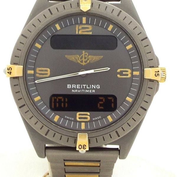 BREITLING - Navitimer Aerospace 80360 - Titanium - Digital Mens Watch ...