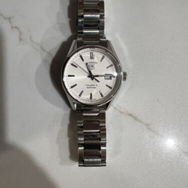 2021 Tag Heuer Carrera Calibre 5 Mens Watch Automatic in Exc. Cond. WAR211B | WatchCharts ...