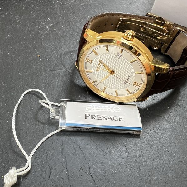 Seiko Presage Automatic - Stunning Cream Dial And Leather Clasp Strap ...