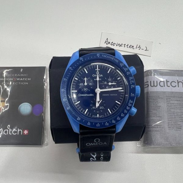 Swatch Mission To Neptune - Bioceramic Speedmaster Moonswatch ...