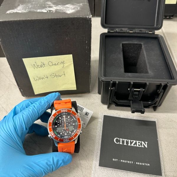 Citizen Promaster Sailhawk Alarm World Time Analog-Digital Mens Watch ...