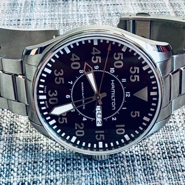 [WTS] Hamilton Khaki Aviation Pilot Day Date Auto, H6471535, Full Kit ...