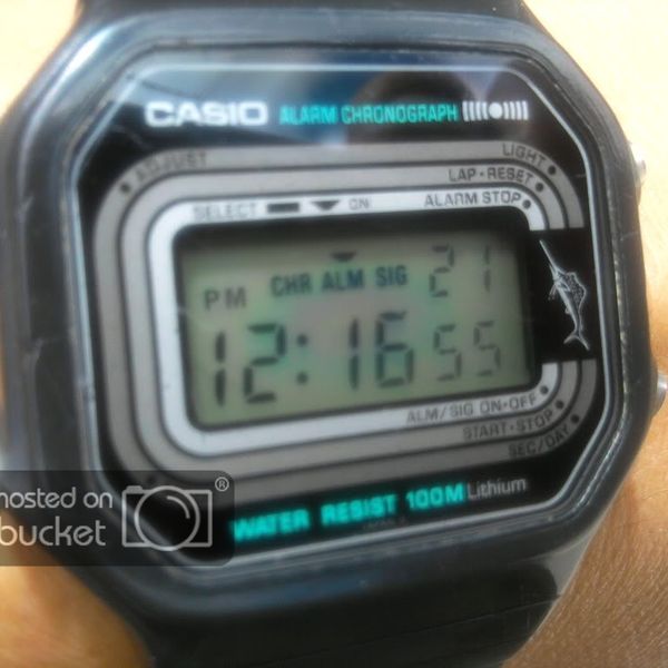Fs: Casio marlin w-200 vintage, rare, hard to find !!! | WatchCharts ...