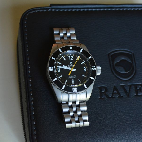 FS: Raven Trekker 40MM SS, Black Dial w/ Yellow Accents (pre-owned ...