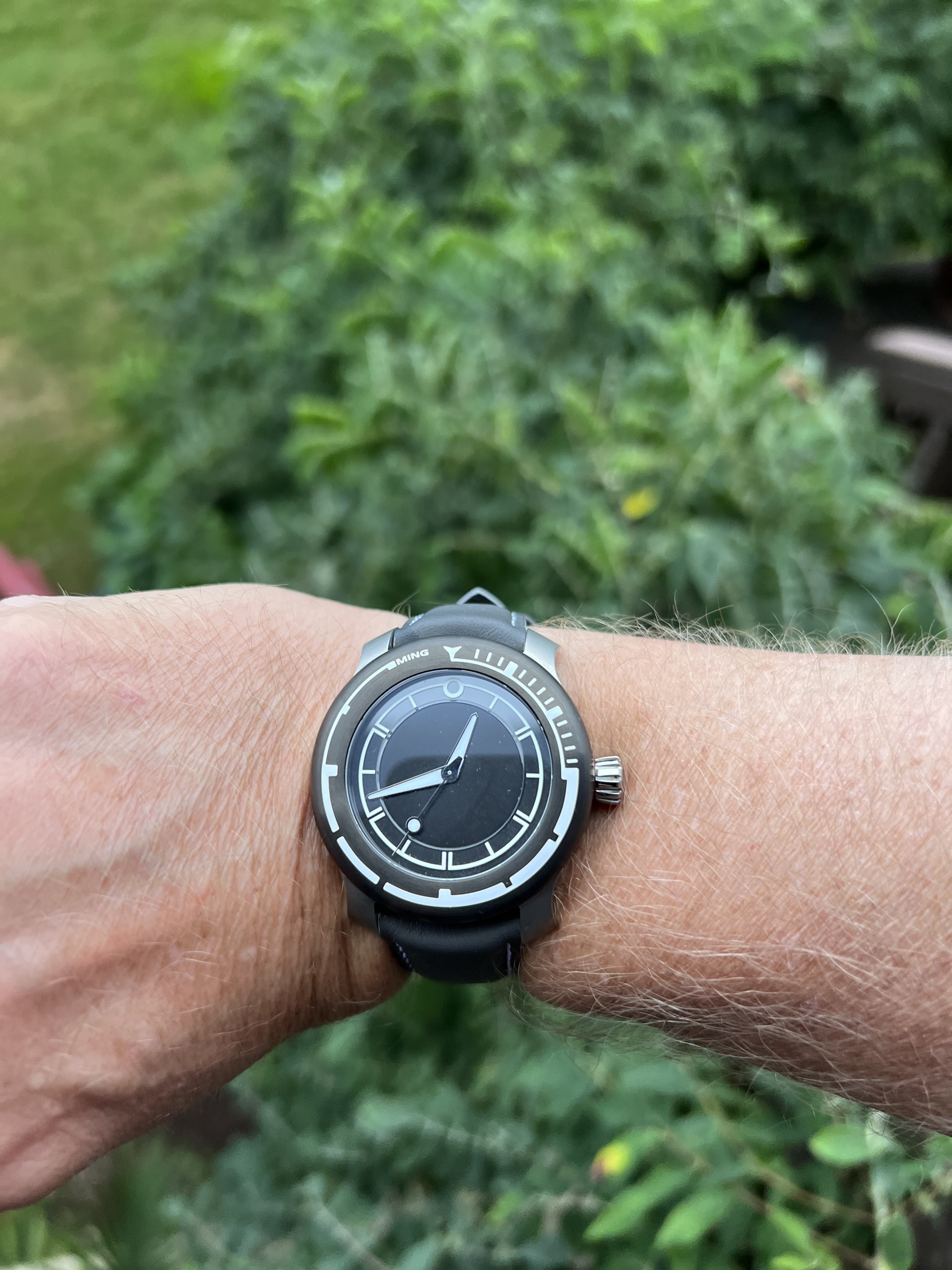 [$4,500 USD] Ming 18.01 Diver w/ Titanium Bracelet and OEM leather ...