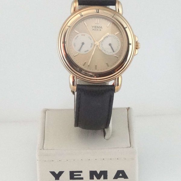 YEMA PARIS by Seiko N1ZW33 - DAY-DATE BY ZONE 5-HAND QUARTZ WATCH *NEW ...