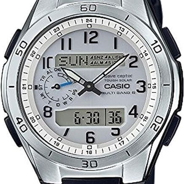 CASIO WAVE CEPTOR WVA-M650-7AJF Solar Atomic Radio Analog Digital White ...