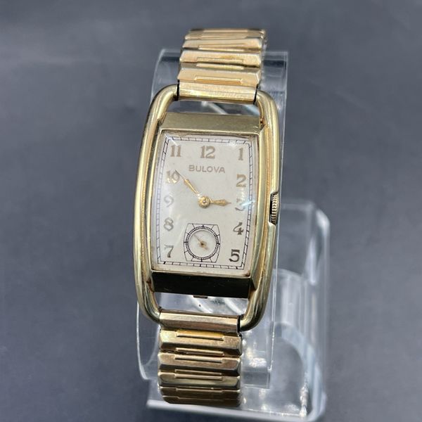 Vintage BULOVA 7AP 17 JEWELS B-10K ROLLED GOLD PLATE 1930'S-40'S Menâ s ...