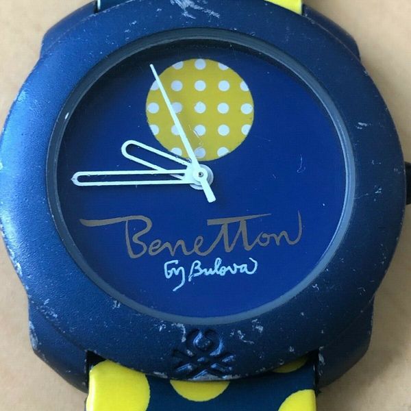 Swatch watch "United Colours of Benetton" by Bulova face Blue and ...
