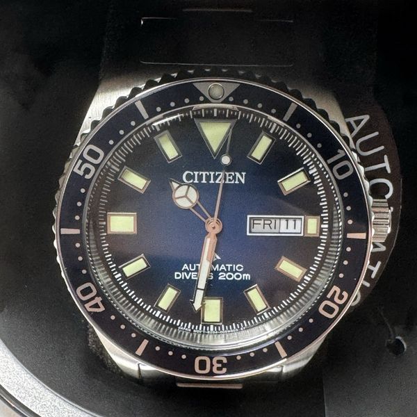 Citizen Promaster Blue Dial Silver Tone Automatic Men's Diver Watch ...