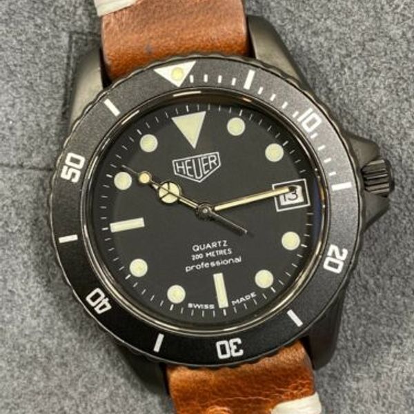 TAG HEUER 1000 980.026 PVD DLC Submariner Style Dive Watch ...