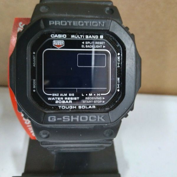 Casio Men's GW-M5610-1BJF G-Shock Solar Digital Multi Band 6 Black ...