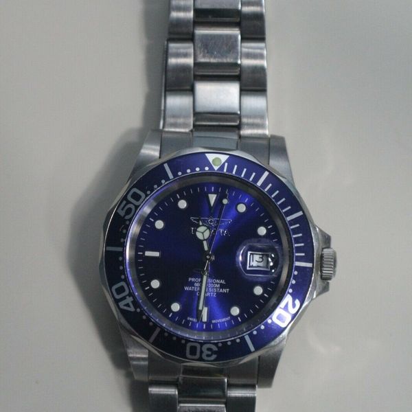 Vintage INVICTA Professional 200m Diver Quartz Men's Watch 9308A ...