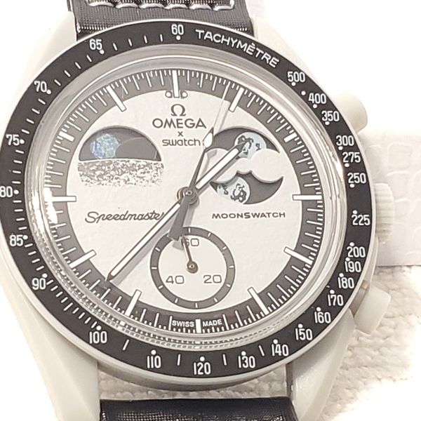 Omega x Swatch Swiss Made Speed Master Quartz Men's Moons Watch ...