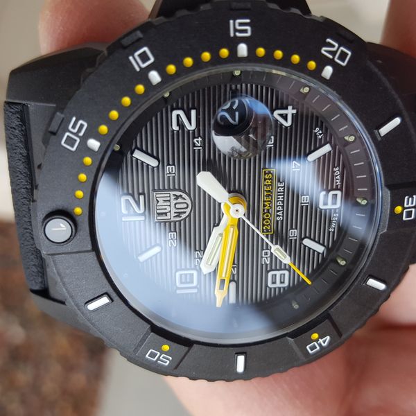 NEW - Navy SEAL 3601 - Luminox YELLOW Carbonox SAPPHIRE Lumi NOX Sea ...
