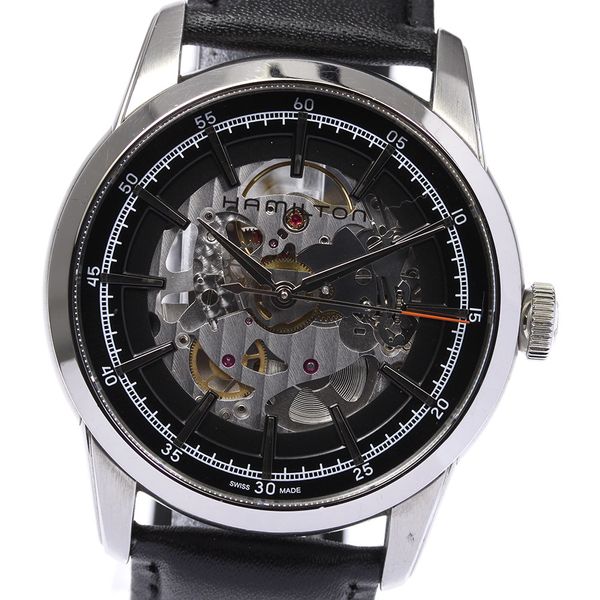 [HAMILTON] Hamilton Railroad Skeleton H406550 Self-winding Men [Used ...