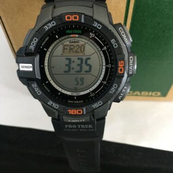 CASIO Pro Trek Digital Dial Black Resin Men's Watch - PRG270-1 MSRP: $180 | WatchCharts Marketplace