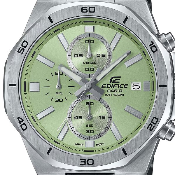 Casio Edifice Chronograph Green Dial Watch | WatchCharts Marketplace