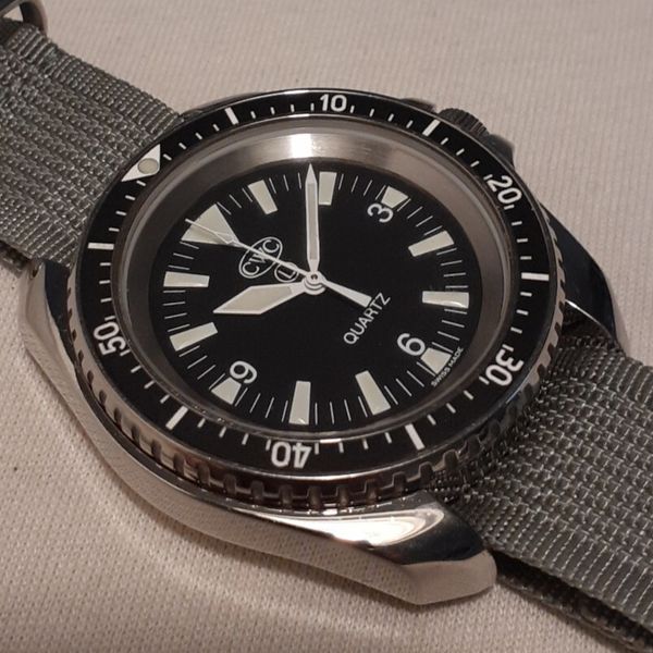 CWC ROYAL NAVY DIVER SWISS ETA QUARTZ WATCH RN300-P QM60, 41 MM, SWISS ...