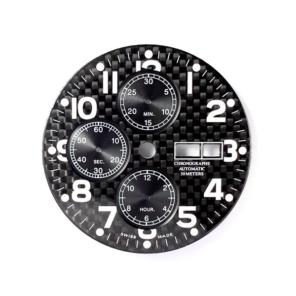 7750 VALJOUX - CHRONO - DIAL - WRISTWATCH - DIAL DIAL DIAL - CARBON ...