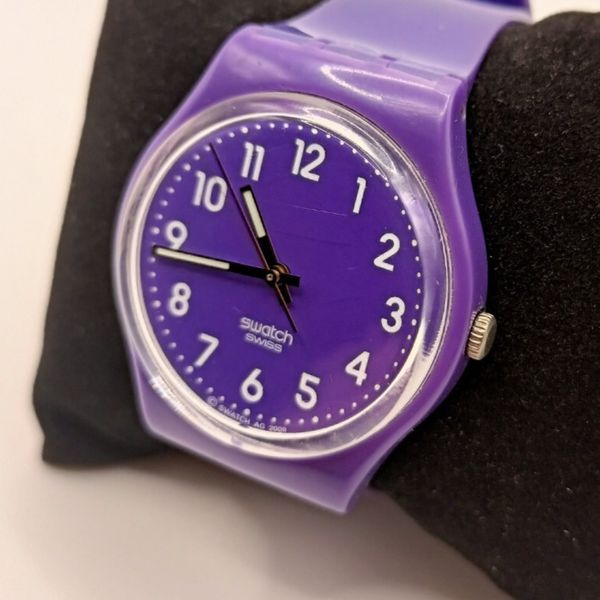 Swatch Watch Purple Callicarpa 34mm 2009 Women's Working | WatchCharts ...
