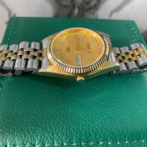 Vintage Citizen Eagle 7 Automatic Gold Dial Stainless Steel Gents Watch ...