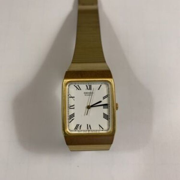 Rare Vintage '89 Seiko Mens 5Y95-5009 Watch With White Dial Goldtone Runs | WatchCharts Marketplace