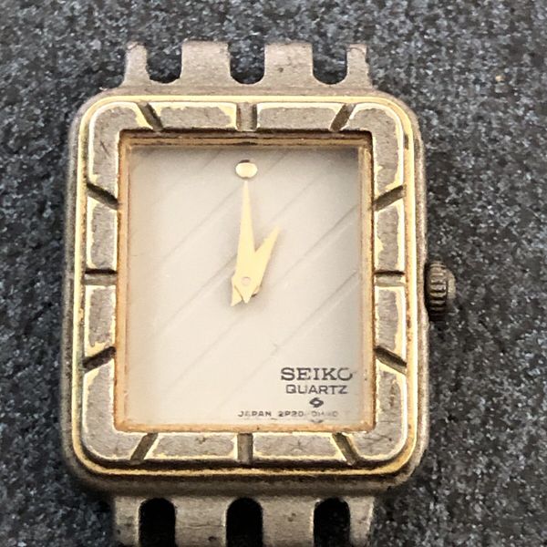 â Reloj Vintage Seiko 2P20-5E8A Ladies Tank Watch Roman Dial Quartz ...