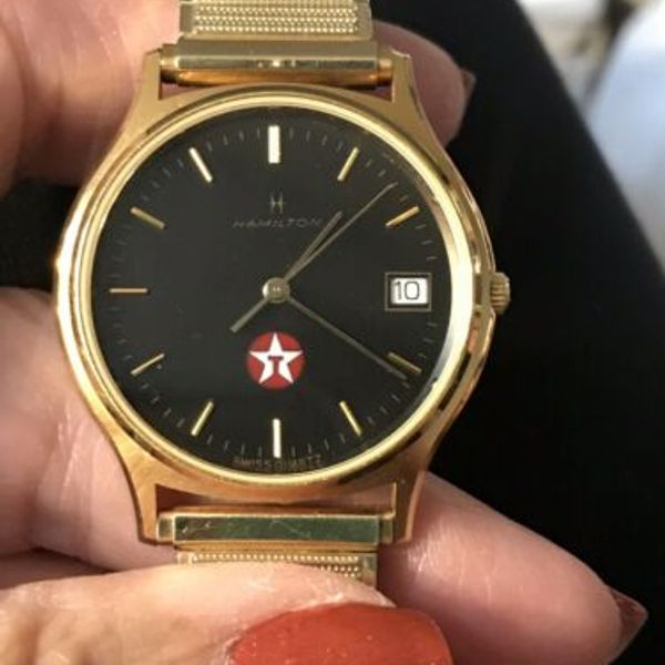 Men’s Hamilton Quartz Wristwatch Texaco Service Award 9812 ...