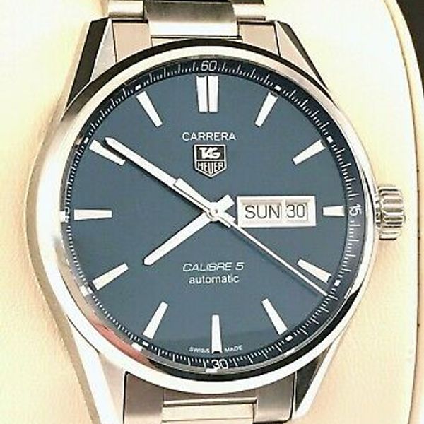 2019 Tag Heuer Carrera Calibre 5 Mens Watch Automatic Day Date Model WAR201E.. | WatchCharts ...