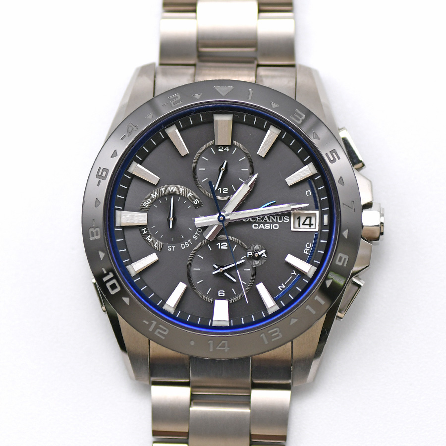 New Arrival CASIO Casio OCEANUS Classic Line OCW-T3000A-1AJF Tough Solar Radio Bluetooth ...