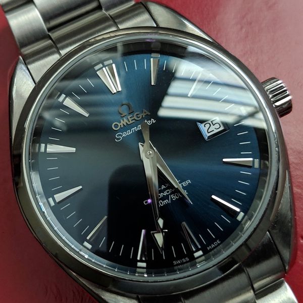 FS: Omega Seamaster Aqua Terra 2503.80.00 Automatic w/Blue Dial and SS ...