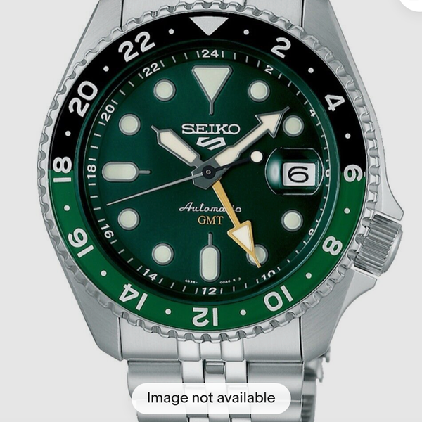 Seiko 5 Five Sports SSK035 GMT Automatic Watch 100 Meter Green Dial ...