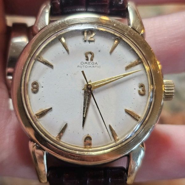 Vtg 1950's Omega Seamaster Bumper Automatic Cal. 354 Gold Capped Ref ...