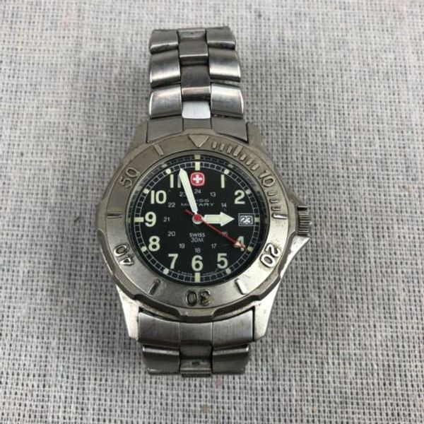 Mens Wenger Swiss Military Watch 095-0666 Swiss Army (Needs Battery ...