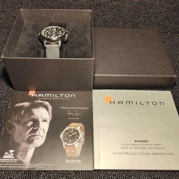 Hamilton Khaki Conservation Harrison Ford H775650 Jazzmaster Wristwatch ...
