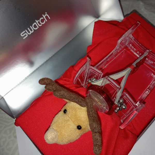 SWATCH GENT GZ408 JINGLE JANGLE SPECIAL CHRISTMAS 2003 NIB ...