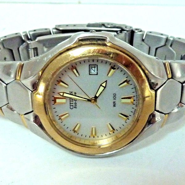 Citizen Men's Eco DriveTwo Tone Wristwatch E110-K001196 w/ Date Window ...