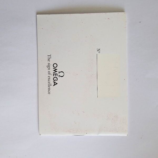 Omega Chronometer Certificate | WatchCharts Marketplace