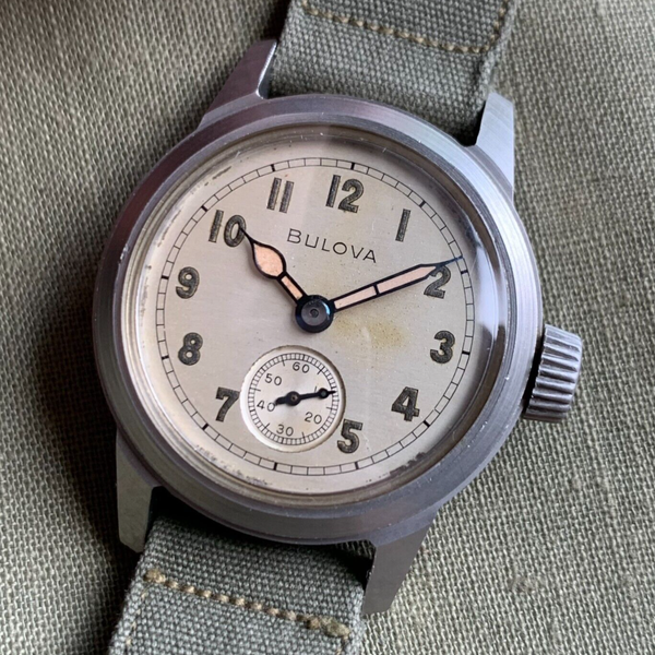 Bulova 1917-H 10BM US Military Issued Korean War Era Stainless ...